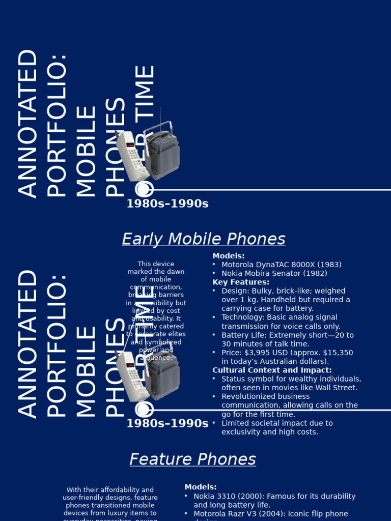 Evolution of Mobile Phones Timeline | PDF | Smartphone | I Phone