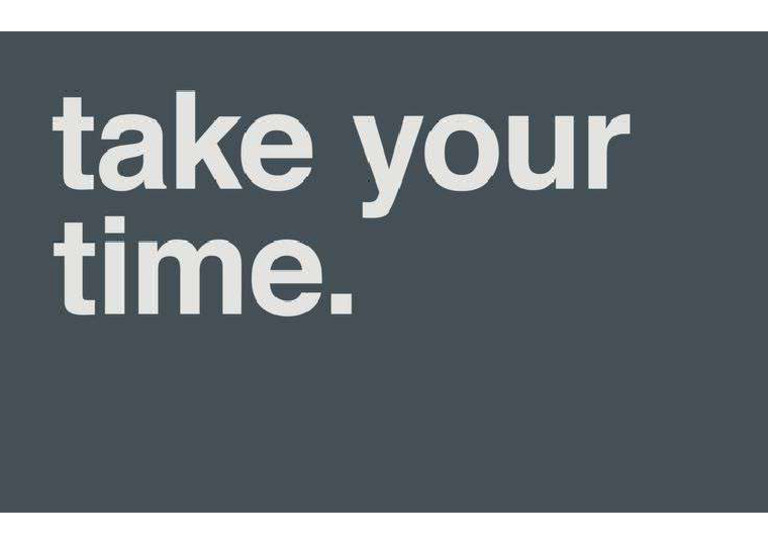 Take Your Time | PDF