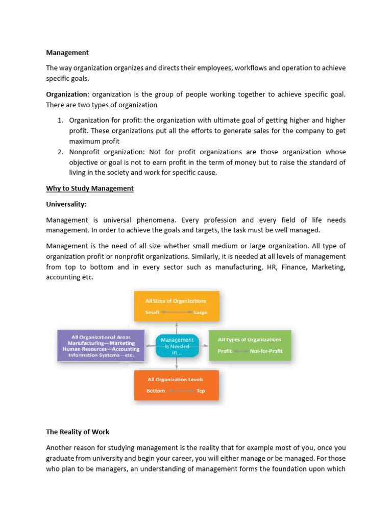 Chapt-1-Management | PDF | Goal | Nonprofit Organization