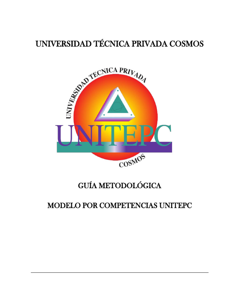 00-Guia Metodologica Base - Modelo Por Competencias Unitepc | PDF | Plan de estudios | Evaluación