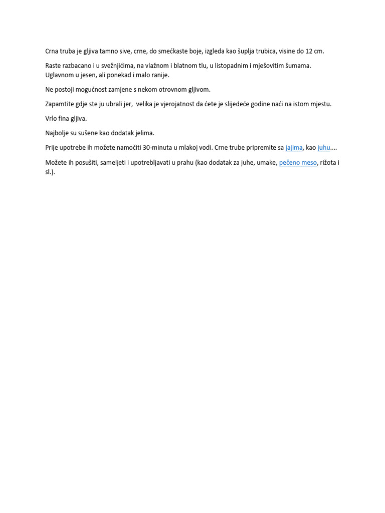 Gljiva crna truba | PDF