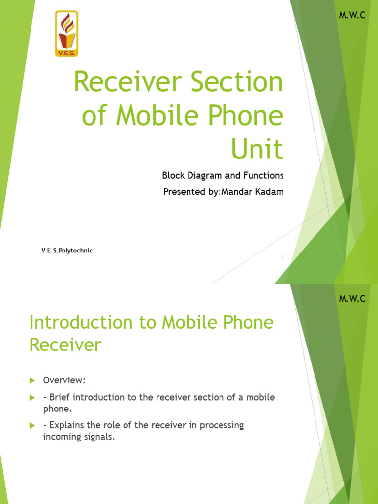 Receiver Section of Mobile Phone Unit | PDF | Broadcast Engineering ...