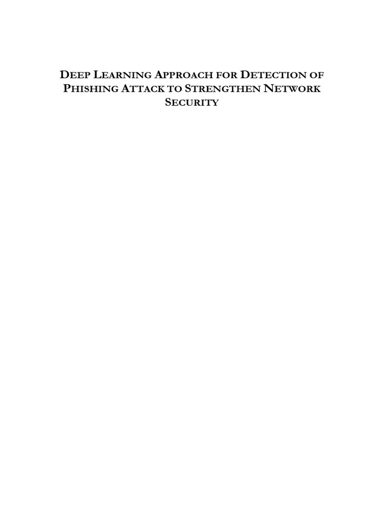 Deep Learning for Phishing Detection | PDF | Artificial Neural Network ...