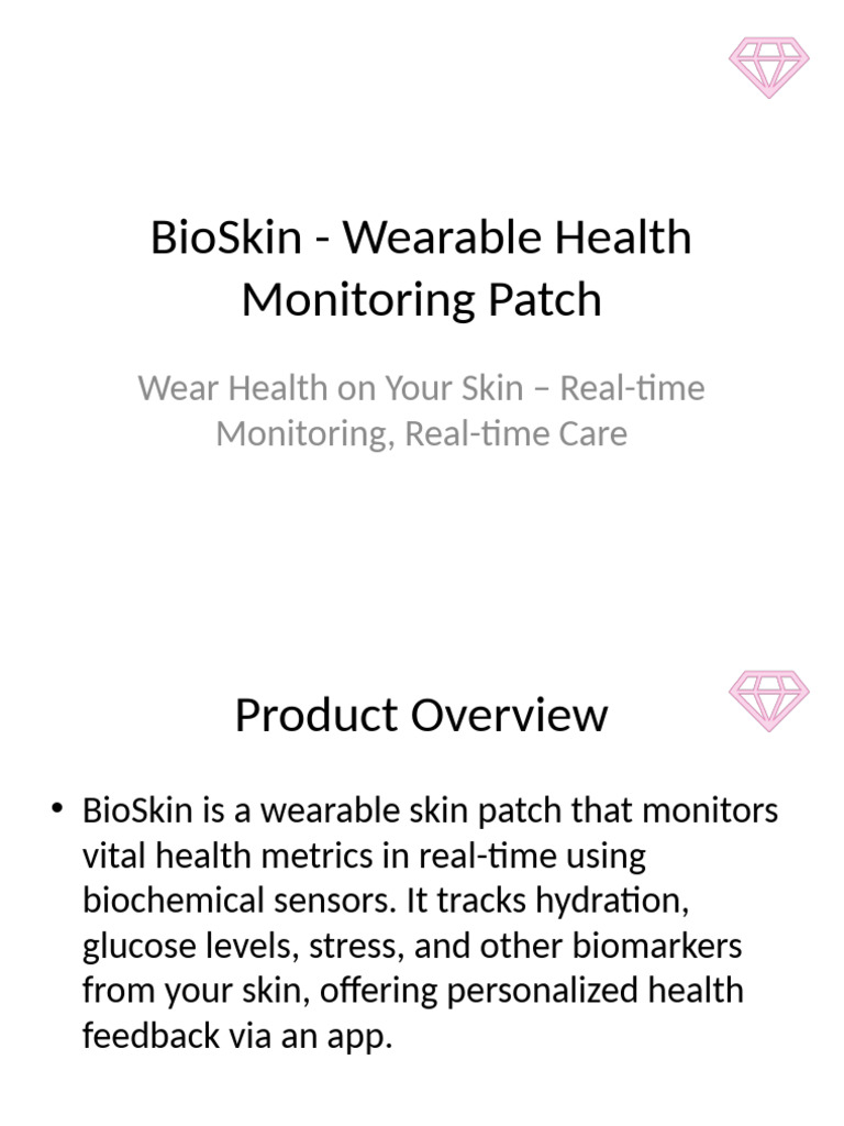 BioSkin Health Monitoring Patch Advertisement | PDF