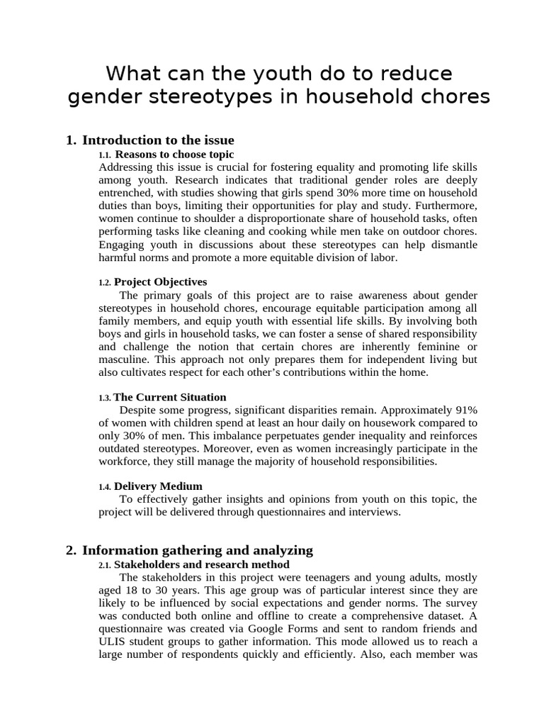 Document 1 | PDF | Gender Role | Gender