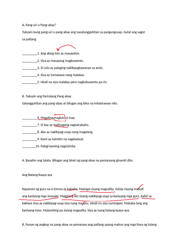Quarter 2 Filipino 4 Review | PDF