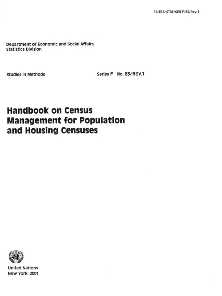 Handbook On Census Management | PDF | Census | Marketing