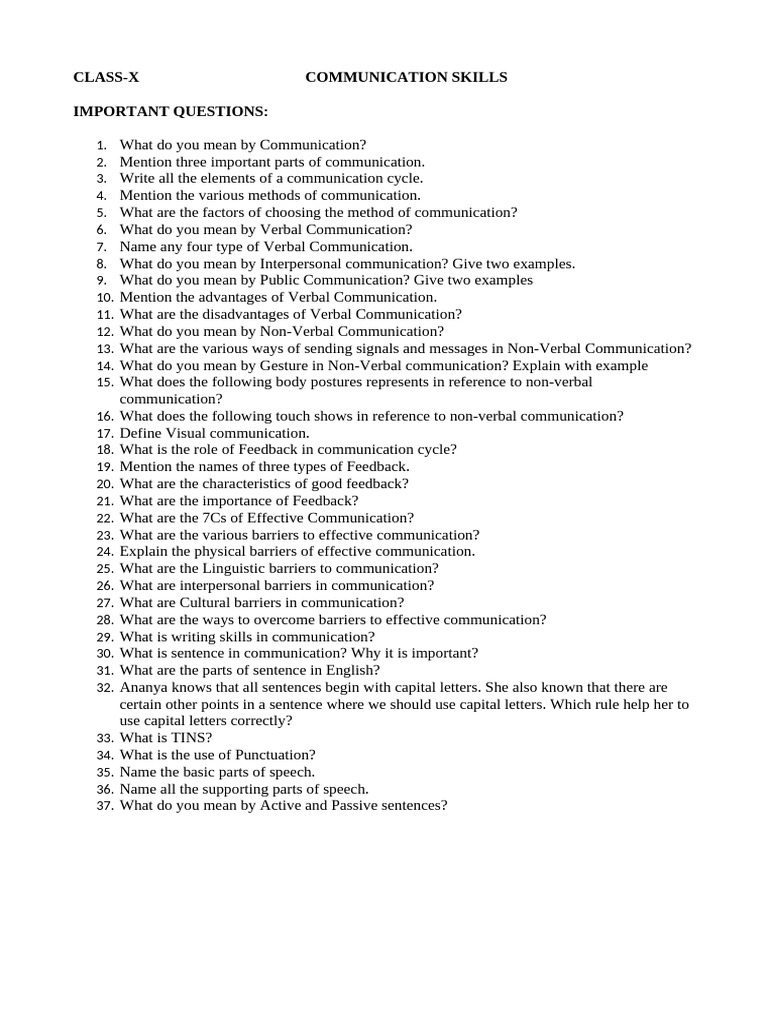 Communtion IMP QNS | PDF