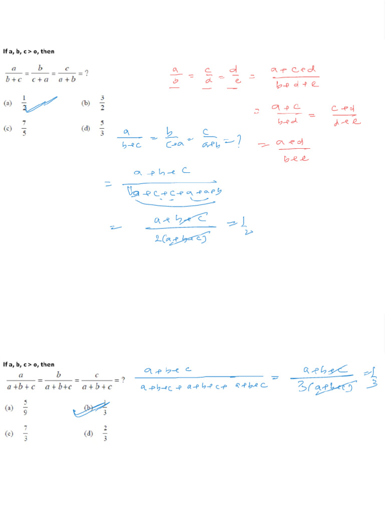 Arithmetic 3 Ratio Class 3 With Anno | PDF