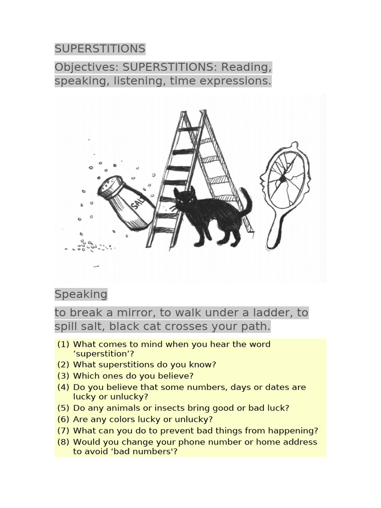 Are You Superstitious | PDF | Luck | Superstitions