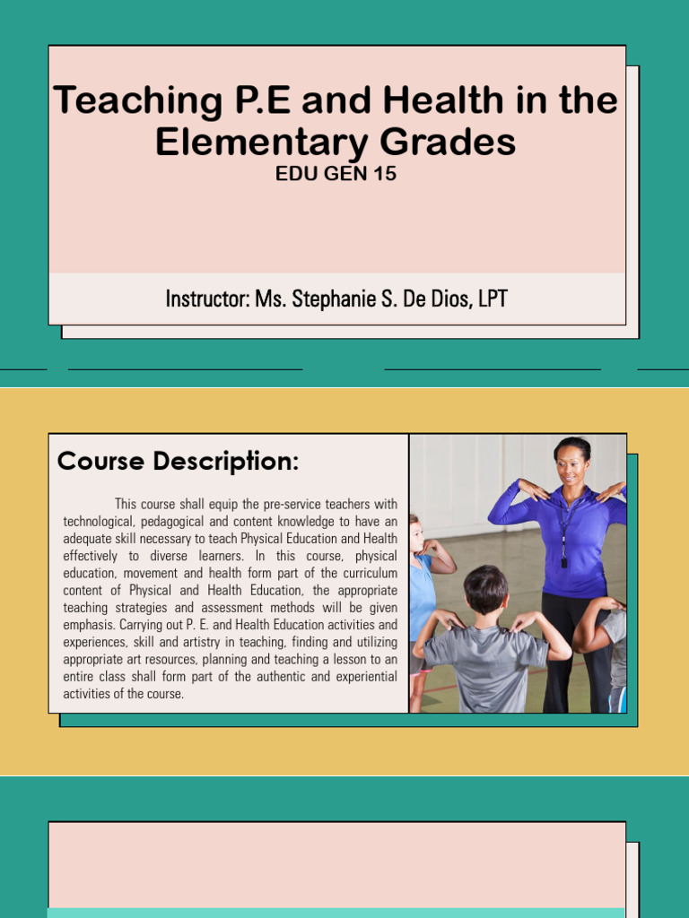 Teaching P.E. and Health in Grades 5-6 | PDF | Physical Education ...
