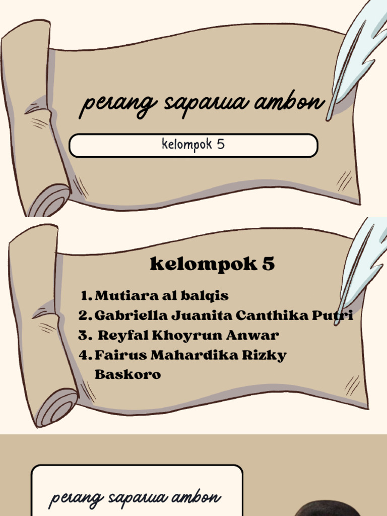 Kel.5 Perang Saparua Ambon - 20240820 - 202731 - 0000 | PDF