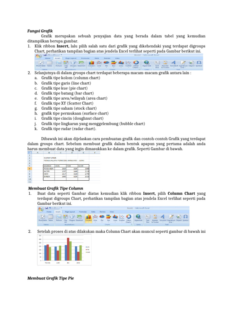 Panduan Lengkap Fungsi dan Grafik Excel | PDF