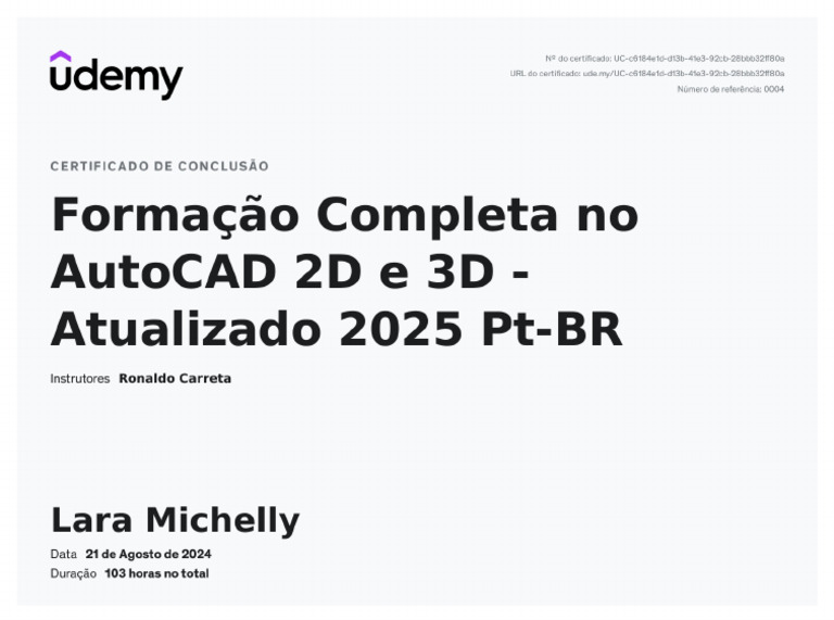 Certificado Udemy | PDF