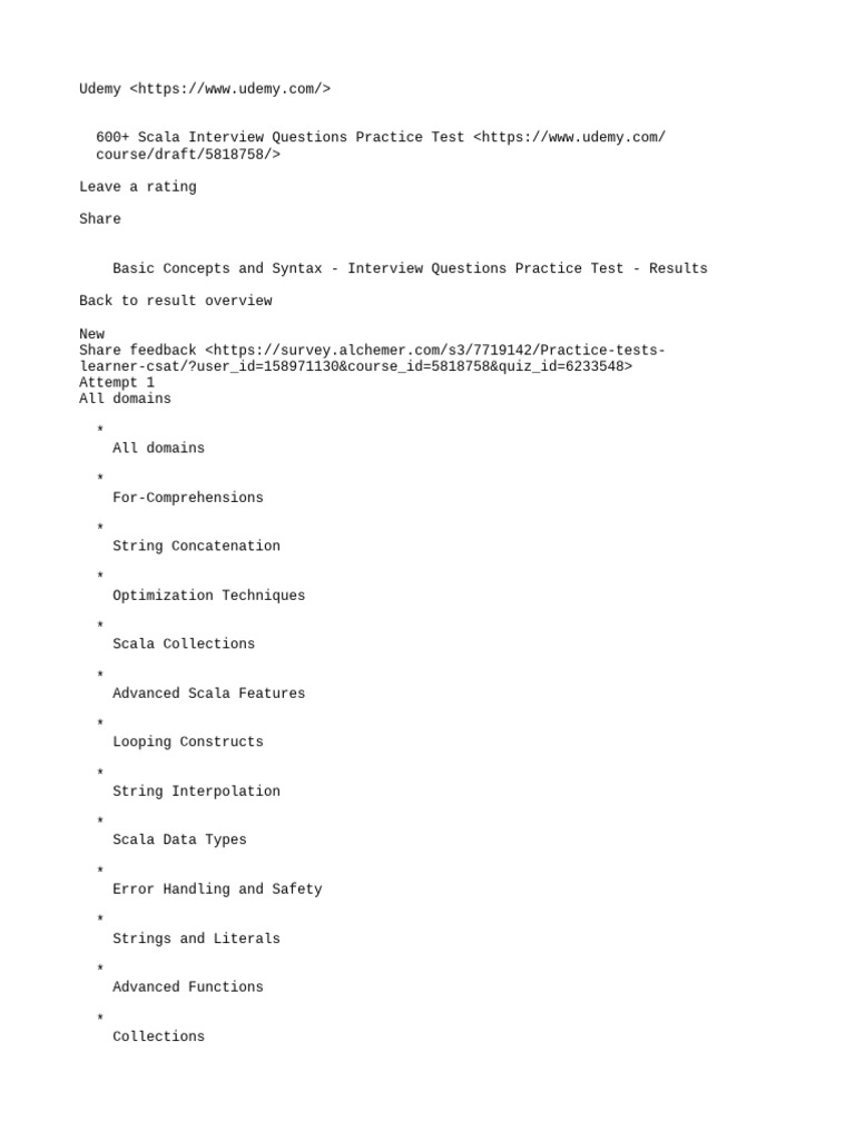 Scala Interview Prep Guide | PDF | Scala (Programming Language ...