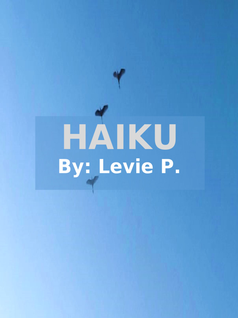 Creative Writing-Haiku | PDF