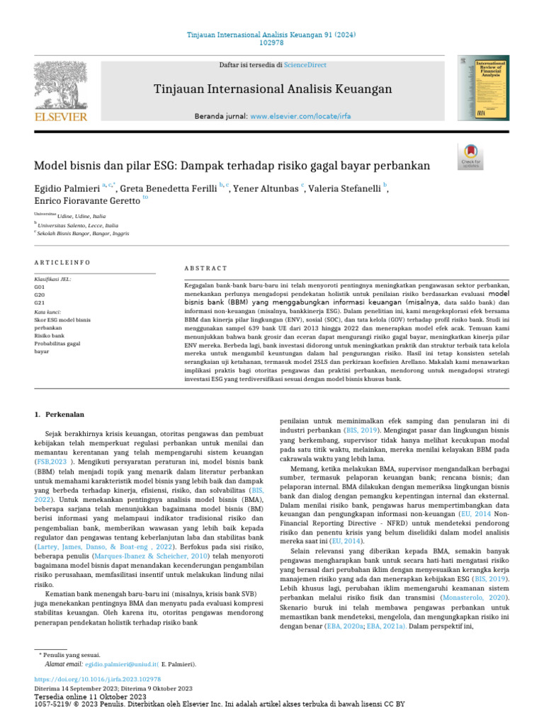 Model Bisnis Dan Pilar ES1 | PDF
