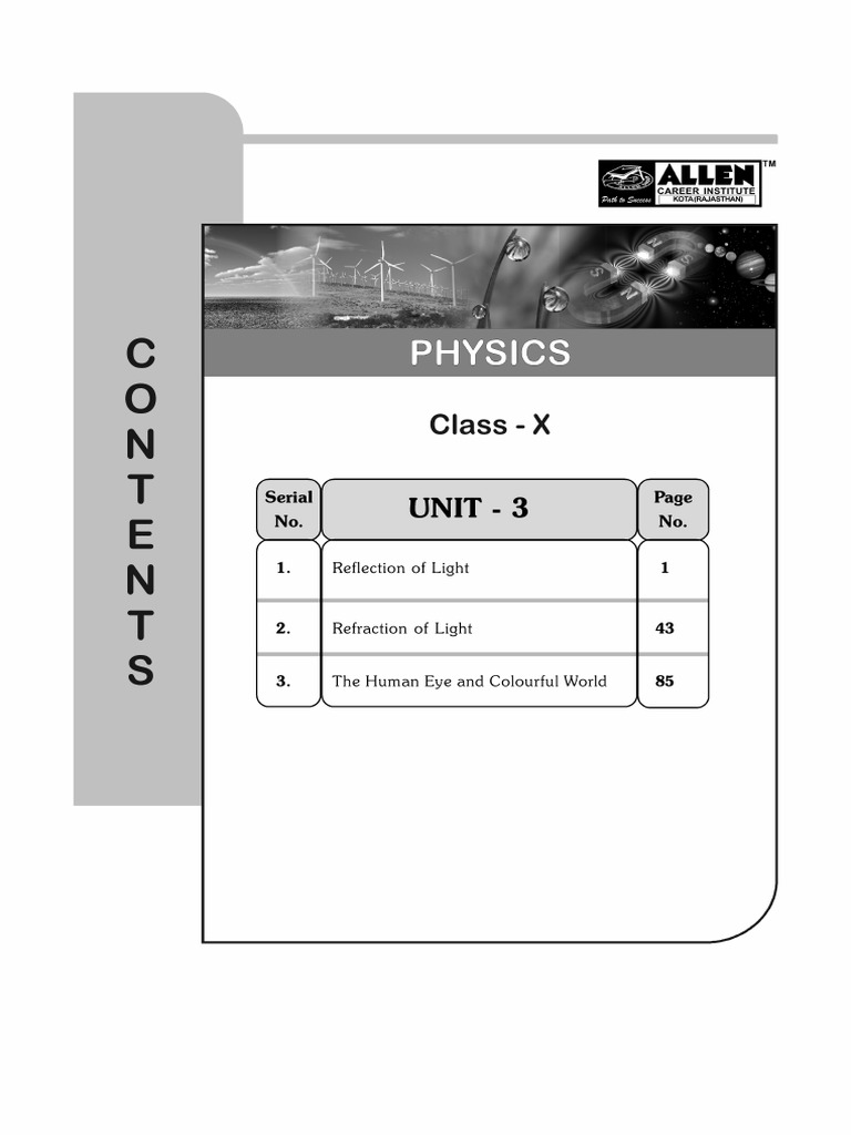 Class X(Physics) Unit-3 | PDF