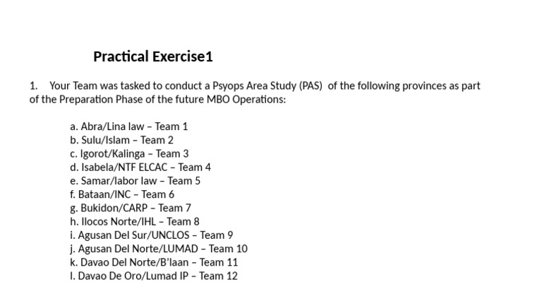 7. Practical Exercise1 (Preparation) | PDF