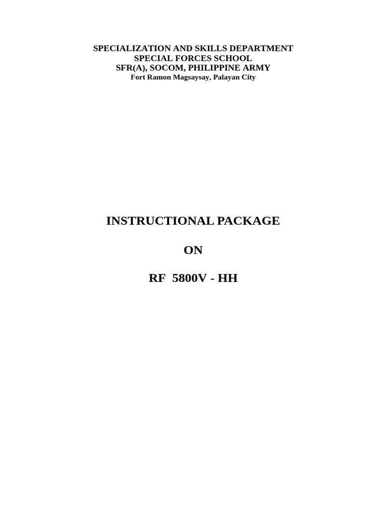 5800V HH Front Cover | PDF