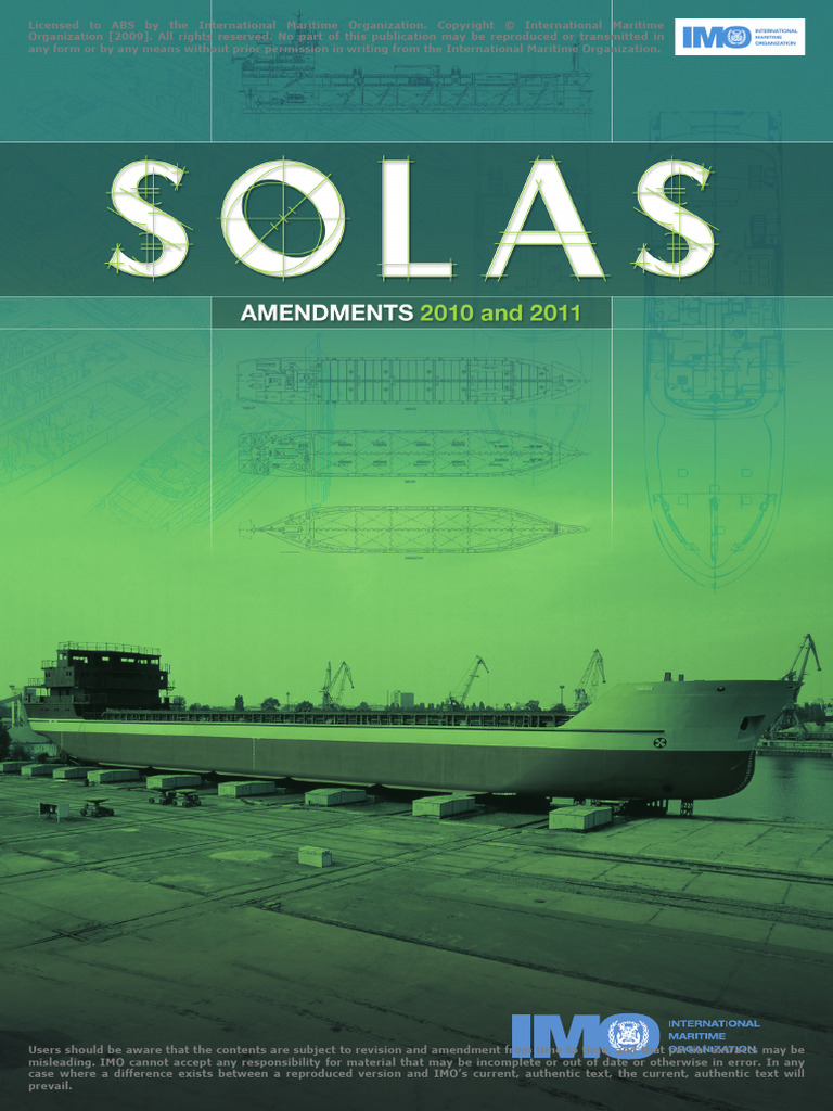 SOLAS 2010 - 2011 Amendments R176E | PDF | Oil Tanker | Shipping