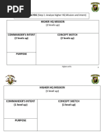 OPORD Template | PDF | Platoon | Battles