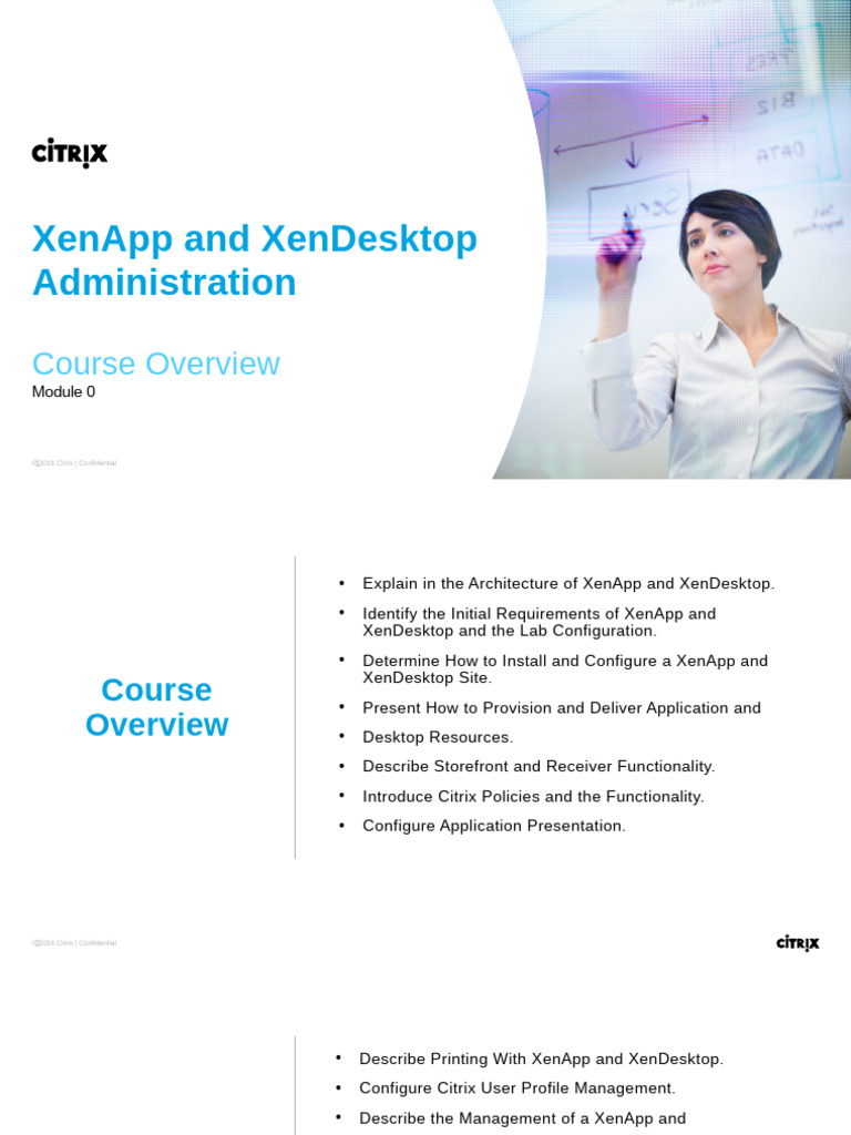 00 Course Overview | PDF | Citrix Systems | Virtualization 00 Course Overview | PDF | Citrix Systems | Virtualization