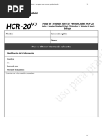 Protocolo de Evaluación HCR-20 | PDF | Salud mental | Construccionismo social