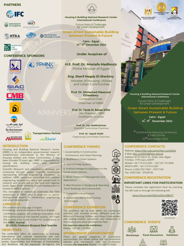 HBRC 2024 Conference on Sustainable Building | PDF | Egypt