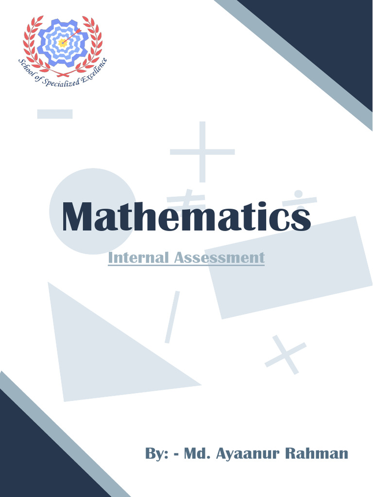 Maths Internal Asessment - 1 | PDF | Quadratic Equation | Equations