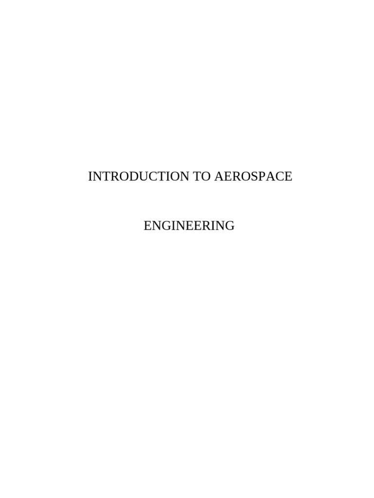 Early Aerospace Engineering History | PDF | Atmosphere Of Earth ...