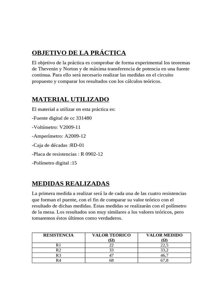 Practica 1 Cir 2 | PDF | Resistencia Eléctrica y Conductancia | Ciencia de los Materiales