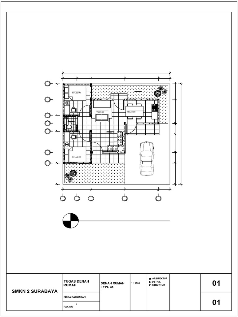 Riska Denah Rumah Type 45-Model | PDF
