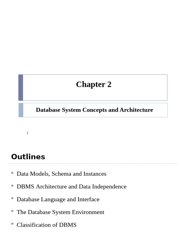 Chapter 2 - Database System Concepts and Architecture | PDF | Databases ... Chapter 2 - Database System Concepts and Architecture | PDF | Databases ...