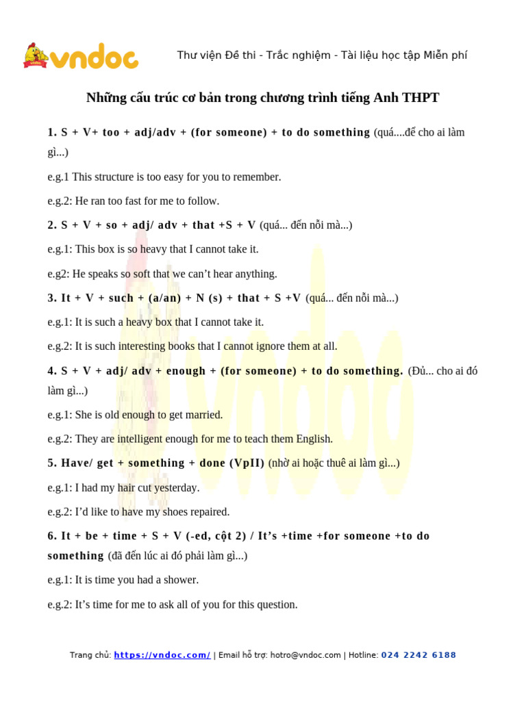 CaÌ C Caì Ì U Truì C Coì Baì N Trong Chuì Oì NG Triì NH TA THPT | PDF