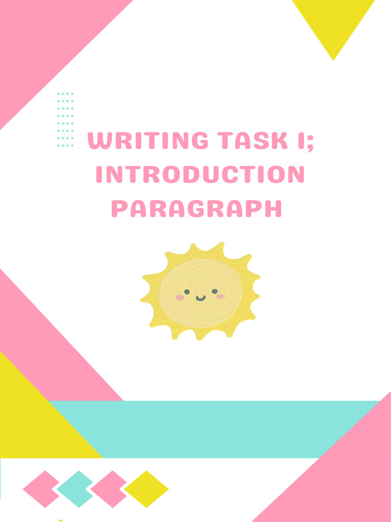 Writing Task 1 (INTRODUCTION PARAGRAPH) | PDF | Chart | Pie Chart