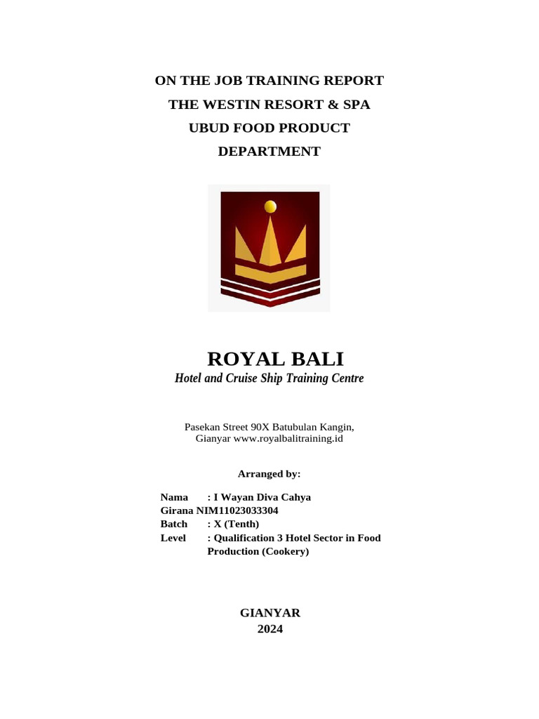 ojt cover 1 | PDF | Bali