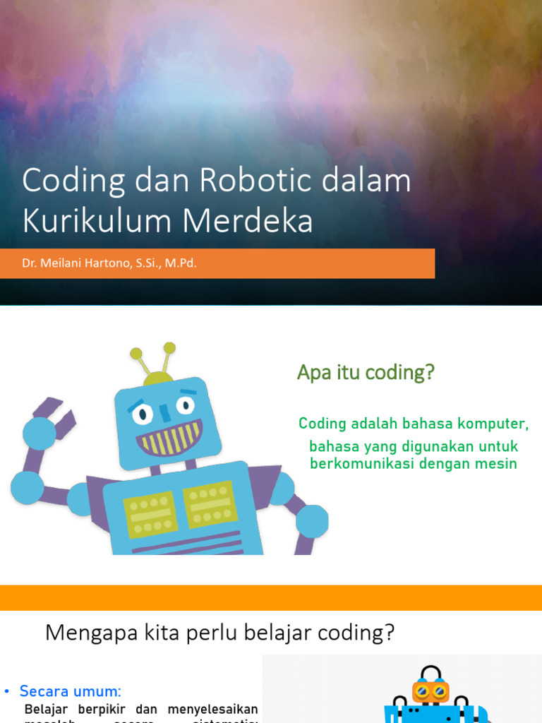 Pembelajaran Coding dalam Kurikulum Merdeka | PDF