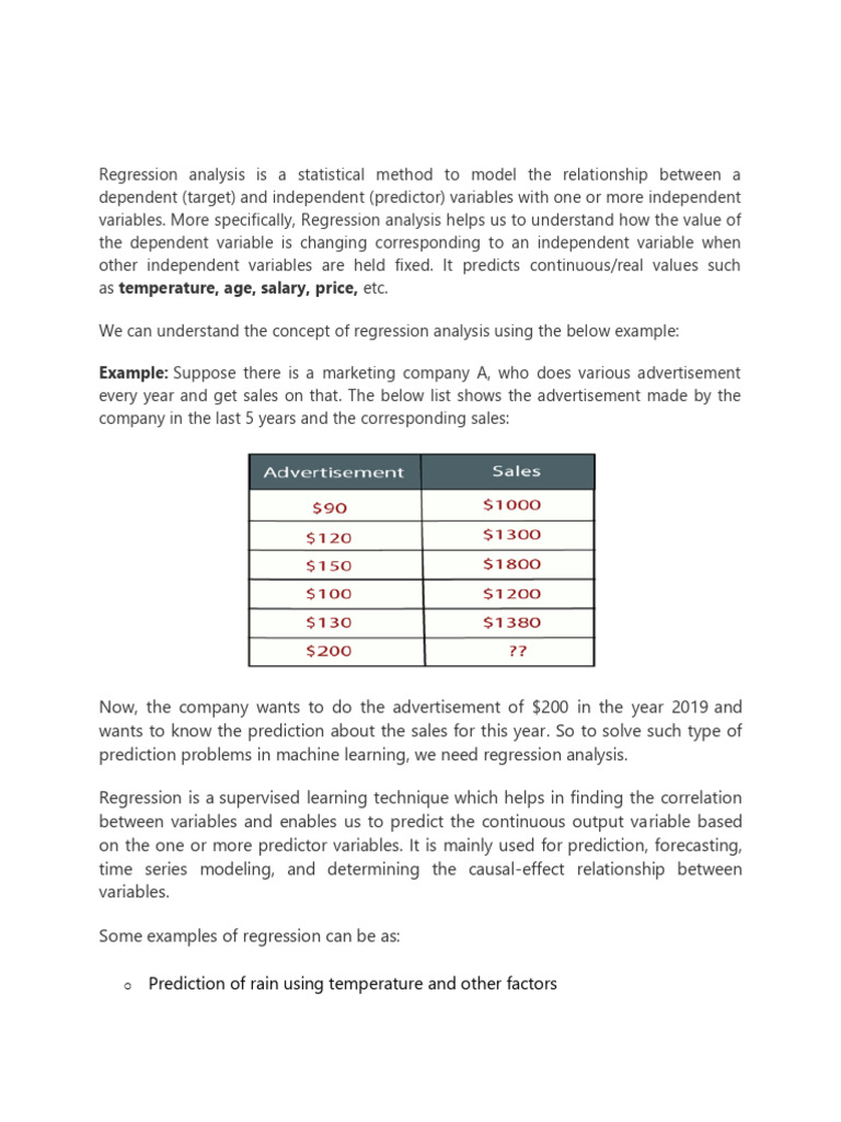 unit-3 part 2 DA | PDF | Linear Regression | Regression Analysis
