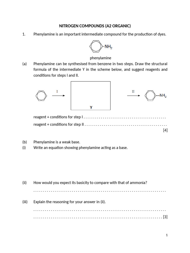 Amine and Amide Reactions in Organic Chemistry | PDF | Amino Acid | Acid
