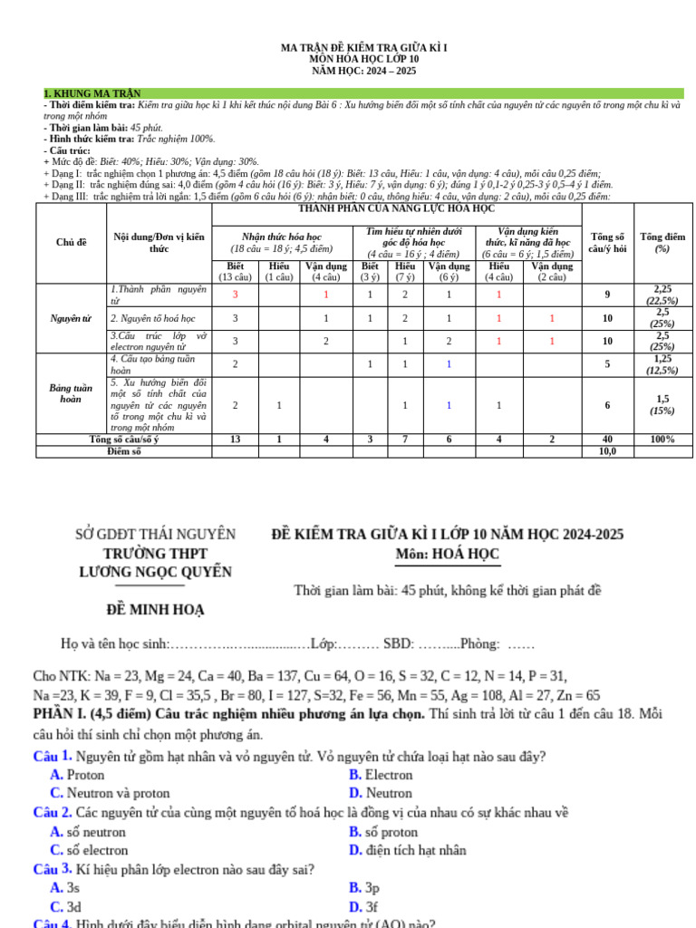 De KTGKI Hoa 10 de Minh Hoa Bfd78 2 | PDF