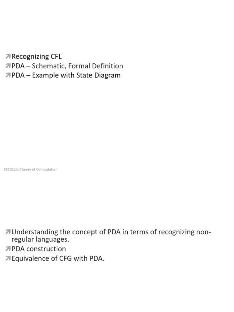 Toc-L11 Pda | PDF | Formalism (Deductive) | Theoretical Computer Science