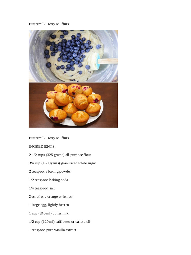 blue berry muffins | PDF