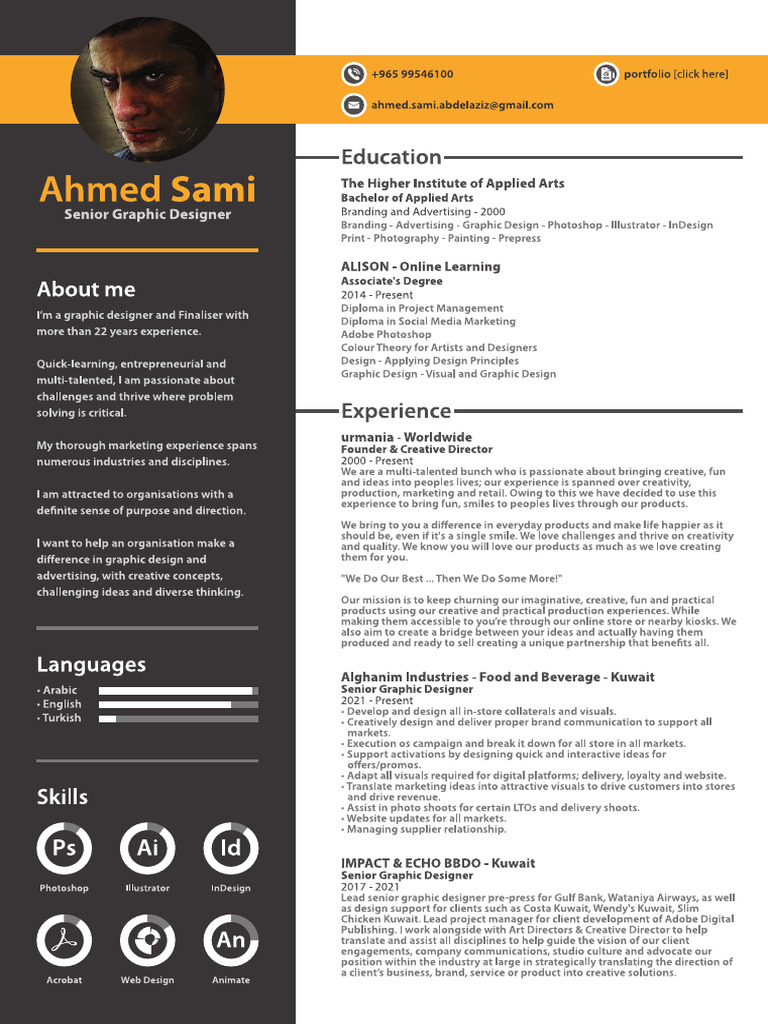 Ahmed Sami CV 2022 - Digital | PDF | Brand | Graphic Design