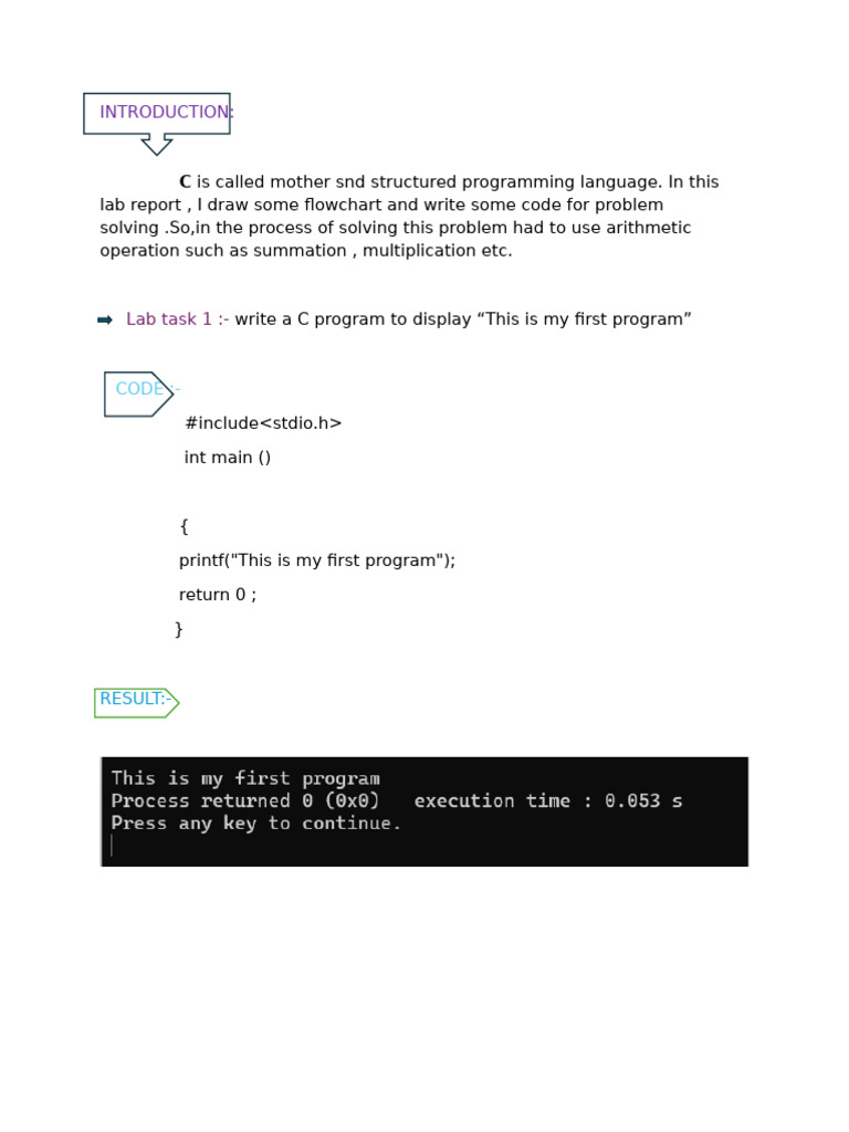 Cse Lab Report 1 Pdf Computer Programming Computing 1506