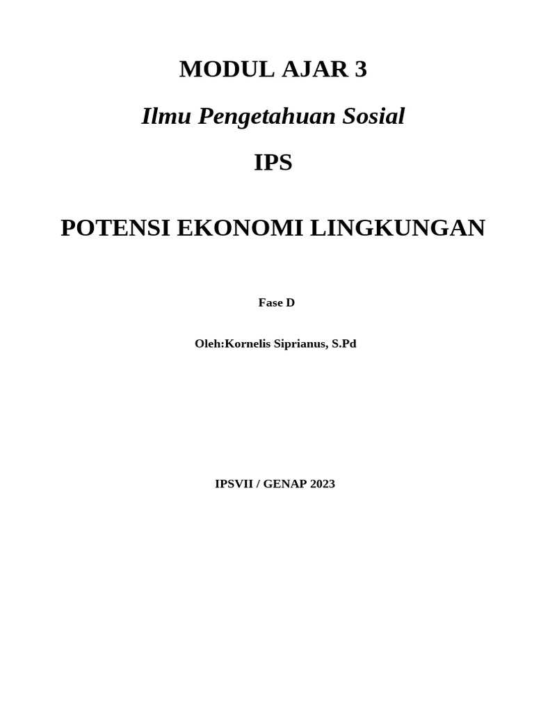 Modul Ajar 3 | PDF