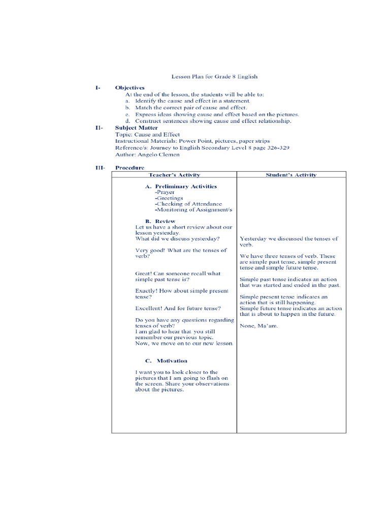 Cause and Effect Final Demo Maam Elysha | PDF