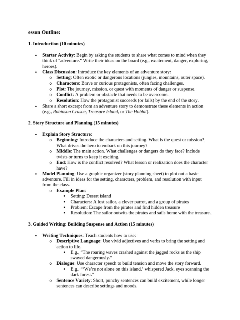 Adventure story | PDF | Adventure | Thriller (Genre)