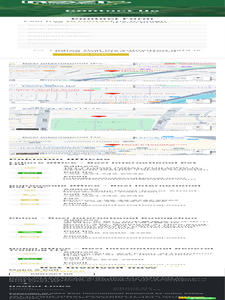 Contact Us - Rozi International | PDF