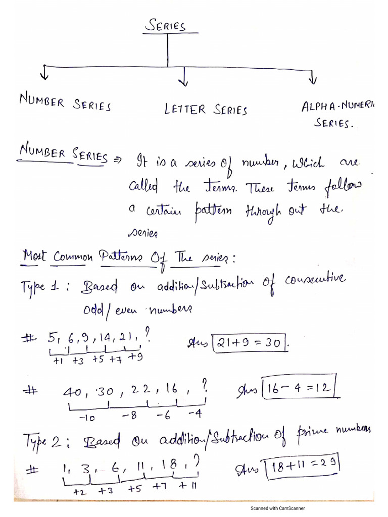Number Series MAT | PDF